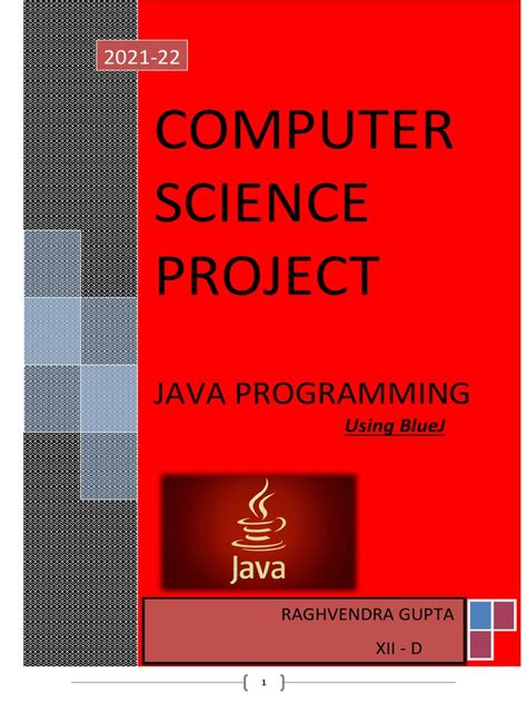 Computer Science Project Java Programming Pdf Subroutine Integer