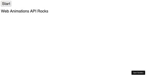 React Web Animation Examples Codesandbox