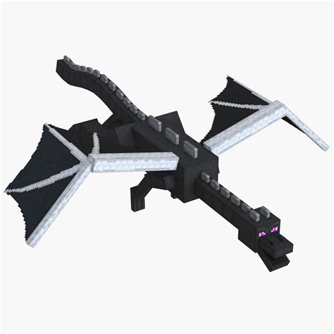 Colour Minecraft Ender Dragon Minecraft Ender Dragon Rigged Model My