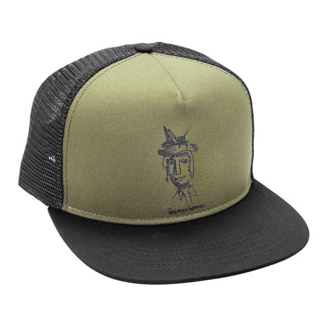 Grasshopper Guy Snapback Hat • Army Green The Heated Wheel