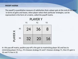 Pure Strategygame Theory With Various Examplespptx