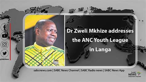 Live Anc President Nominee Dr Mkhize Addresses Youth League In Langa