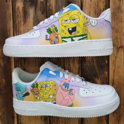 Spongebob Squarepants Air Force 1 Custom Air Force 1 Custom Custom