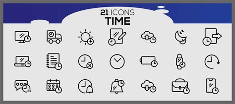 Time Icons Collection Watches Icon Set Clock Icons Set 41145184