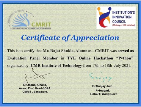 Rajat Shukla On Linkedin Python Technology Hackathon Cmrit Innovation
