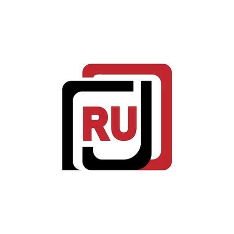 Premium Vector Modern Unique Ru Logo Design Creative Ur Logo Vectors