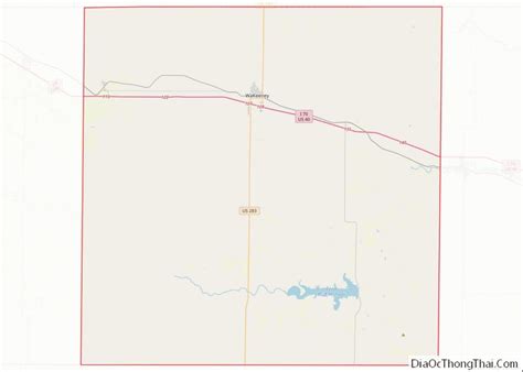 Map Of Trego County Kansas Thong Thai Real