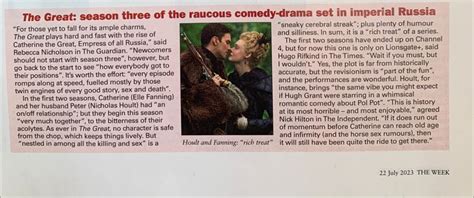 Eliza Ecclestone B E M On Linkedin Fabulous Review Of The Great In Julys Issue Of The Week