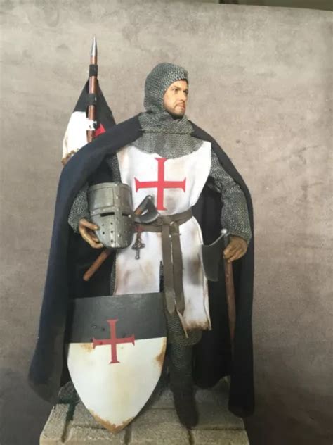 Custom 12” Crusader Knights Templar Figure 1 6 Scale £100 00 Picclick Uk