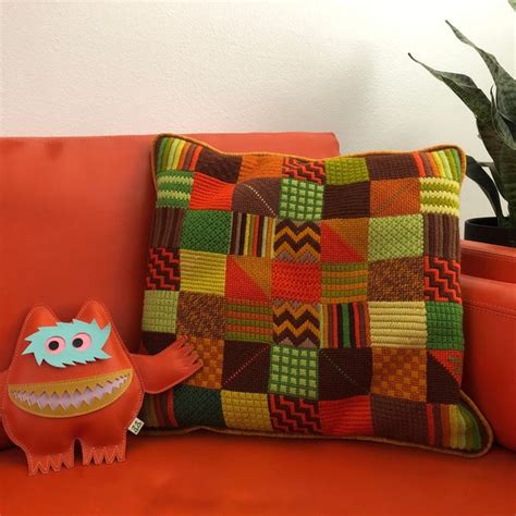 Geometric Needlepoint Etsy