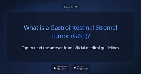 what is a gastrointestinal stromal tumor gist