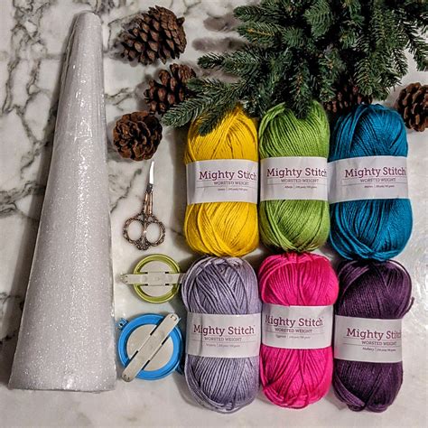 Diy Pom Pom Holiday Tree Oth Crochet Nook