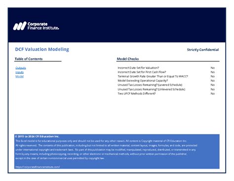 Dcf Valuation Model Complete Dcf Valuation Modeling Strictly