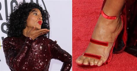 Tracee Ellis Ross Tortures Feet In Three Strap Frontline Stiletto Sandals