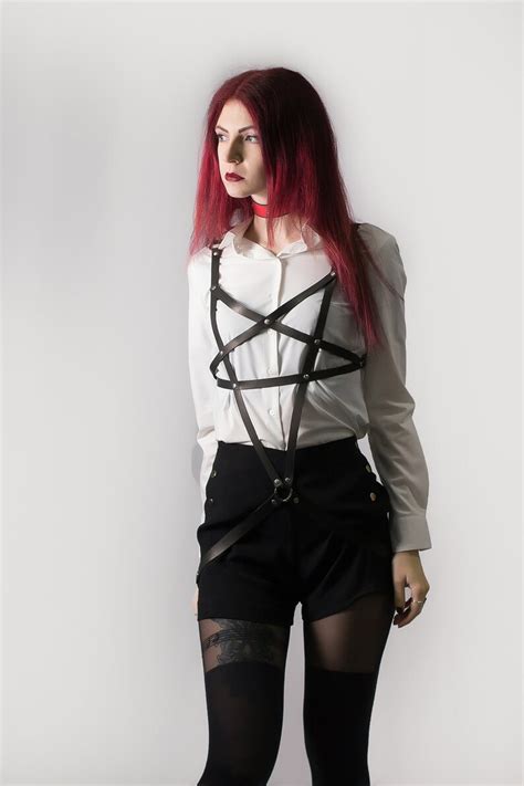 Harness Leather Bralette Bdsm Leather Harness Mature Harness Etsy