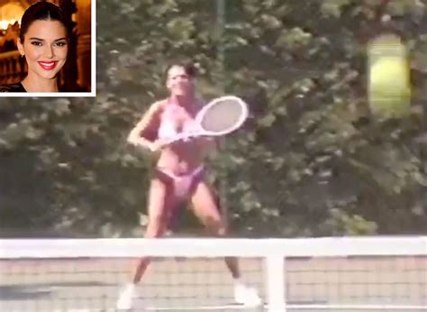 Kendall Jenner Shares Throwback Video Of Mom Kris Playing Tennis In Pink Bikini For Mother S Day