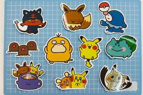 メルカリshops ポケモン カナヘイ ステッカー シール カッティングステッカー フレークシール