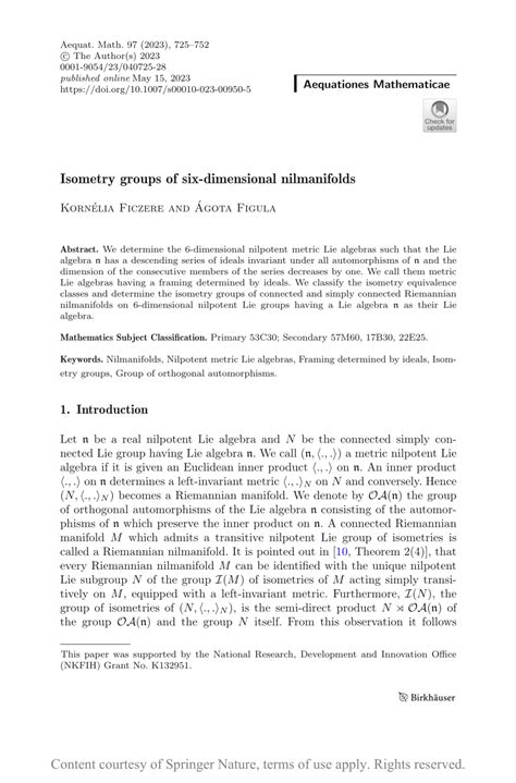pdf isometry groups of six dimensional nilmanifolds
