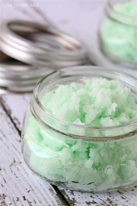 Diy Mint Sugar Scrub And Holiday T Ideas Love Grows Wild