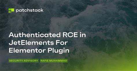 Rafie Muhammad On Linkedin Rce Vulnerability In Jetelements For