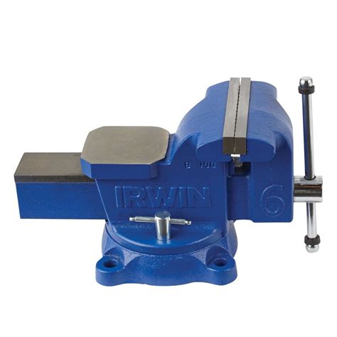 Irwin 6 In Steel Workshop Bench Vise Swivel Base Ace Hardware