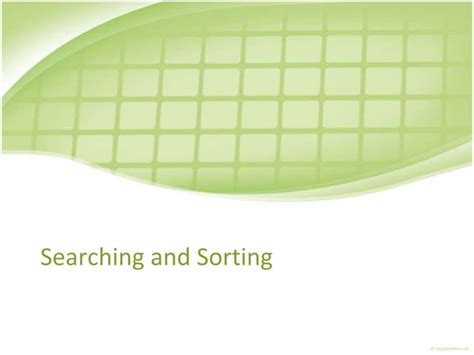 search sort ppt