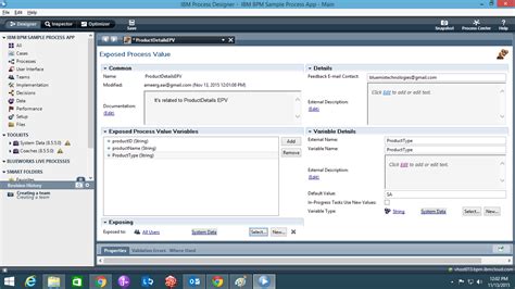 Integration Solutions Creating Exposed Process Values In Ibm Bpm