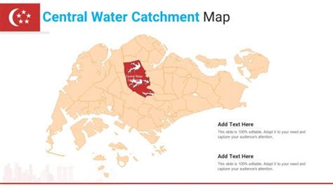 Central Water Catchment Map Powerpoint Template Powerpoint Templates