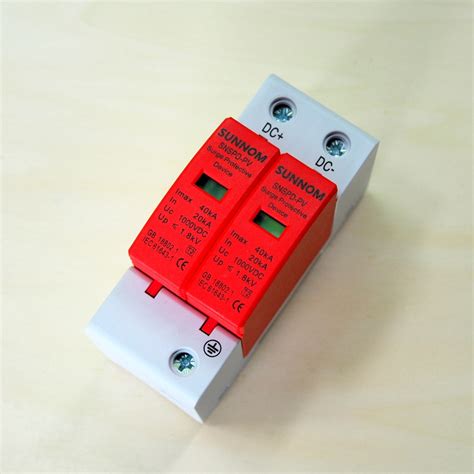 อุปกรณ์ป้องกันฟ้าผ่า Dc Surge Protective Device Spd ยี่ห้อ Sunnom รุ่น