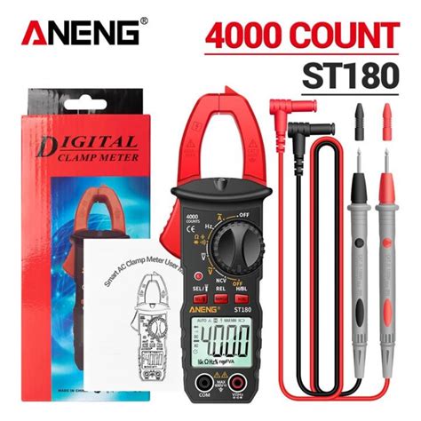 St 180 Digital Clamp Meter 4000 Counts Ac Current Multimeter Dcac