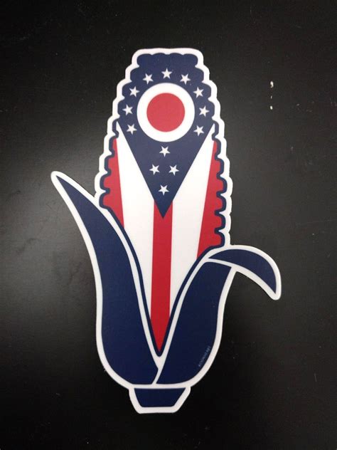 Corn Cob Ohio State Flag Vinyl Decal Etsy