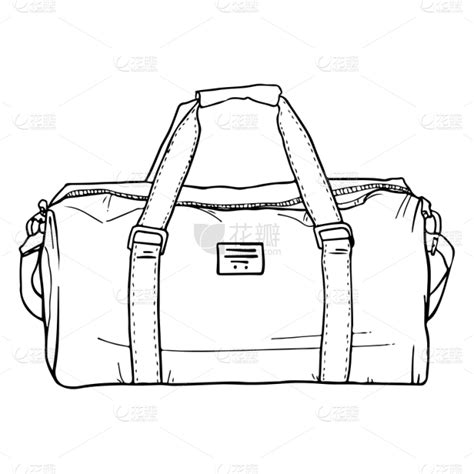手绘 线条简笔画元素 手提包