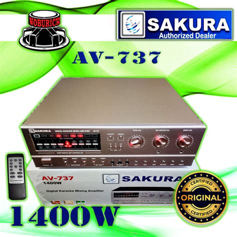 Original Sakura Av 737 1400wx2 Stereo Mixing Amplifier Lazada Ph