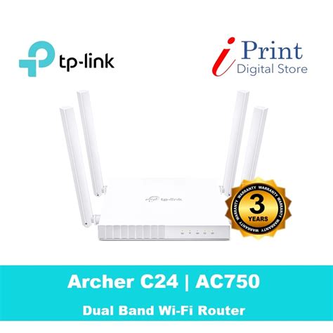 Tp Link Archer C24 Ac750 Dual Band Wireless Wifi Extender Access Point Router Shopee