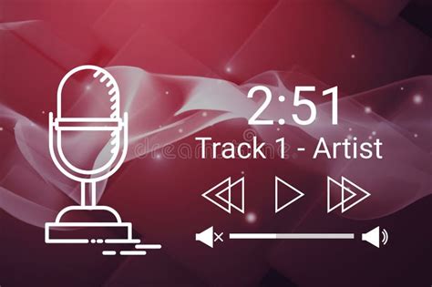 Music Player Application Interface Stock Illustration Illustration Of Design Microphone 98543472