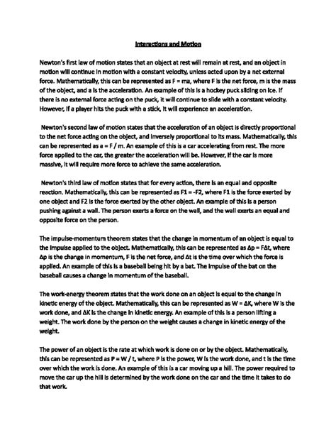 PHYS 172 Summary Notes Part 1 Matter And Interactions PHYS 17200