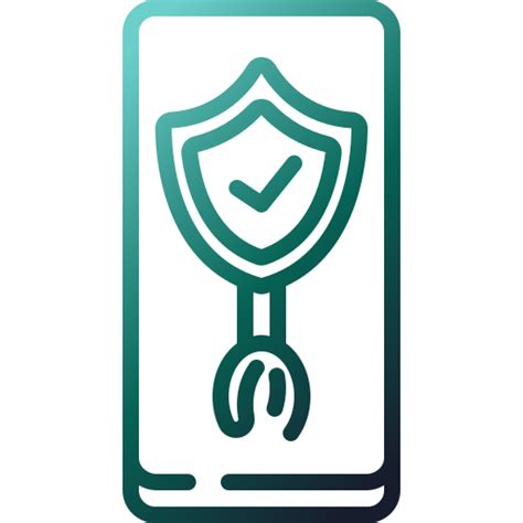 Fingerprint Generic Gradient Outline Icon