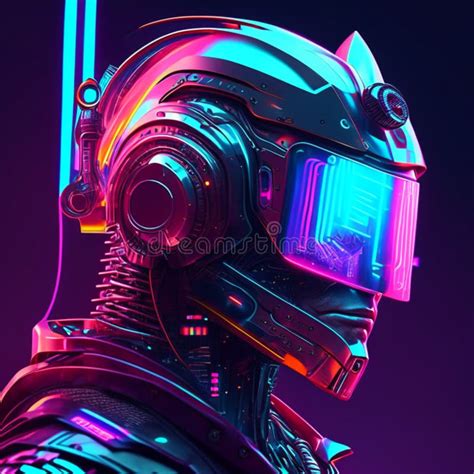 Cyberpunk Robot Ai Stock Illustrations 5 210 Cyberpunk Robot Ai Stock