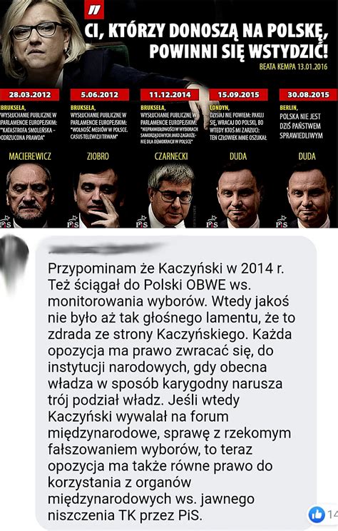 Gdy PiS próbuje Ci wmówić że KAŻDY kto się z nimi nie zgadza donosi do Unii i jest kablem
