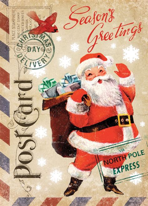 Free Vintage Santa Printables Printable Word Searches