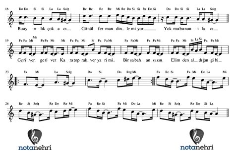 Baris Manco Gonul Ferman Dinlemiyor kolay nota Bağlama Notaları Do re mi notalar Türkü