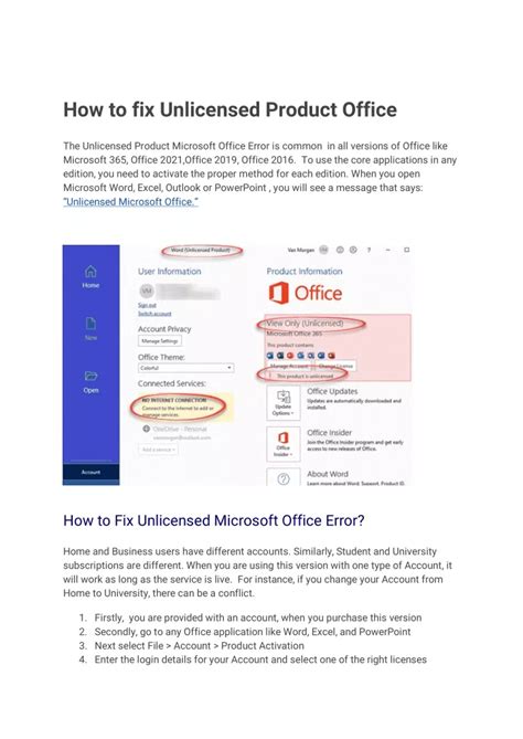 PPT How To Fix Unlicensed Product Office PowerPoint Presentation