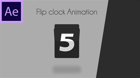 Flip Clock Animation Tutorial After Effect YouTube