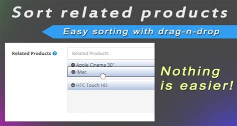 Opencart Sort Related Products With Drag N Drop