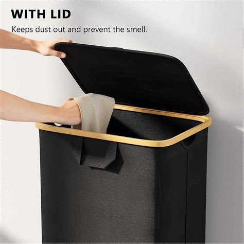 Laundry Hamper With Wheels And Lid 29 Gal 110l Rolling Clothes