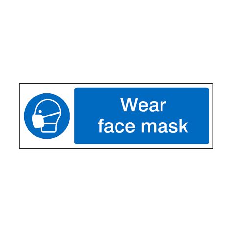 Wear Face Mask Sign Safety Uk