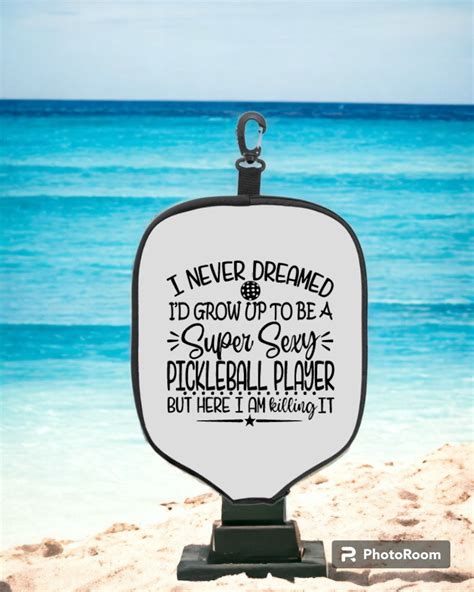 Pickleball Racket Cover Super Sexy Pickleball Player Etsy