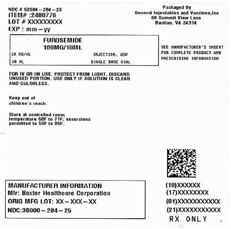 Furosemide Injection Fda Prescribing Information Side Effects And Uses