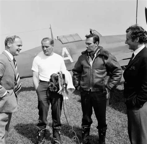 Famous Battle Of Britain Pilots Visited The Raf Station At Dux 1968