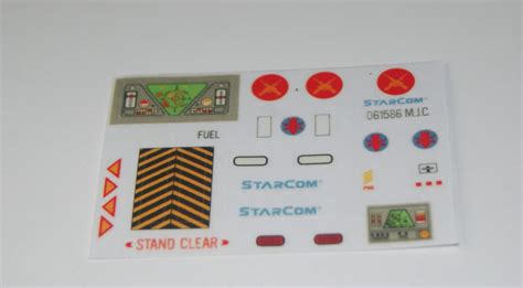 Starcom Missile Fox Replacement Stickers Labels Decals Die Cut Etsy
